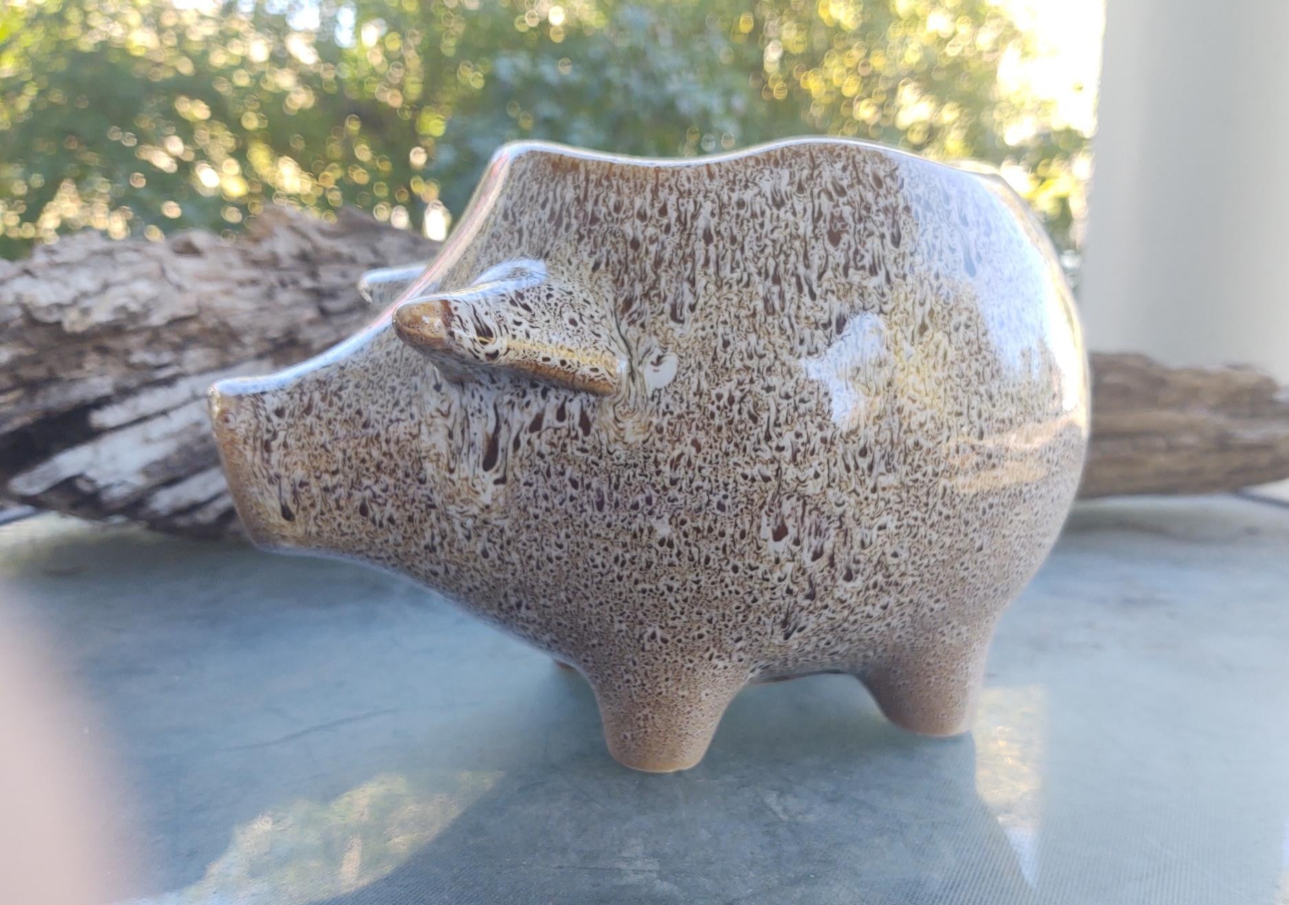 Ceramic Piggy Planter and planter hanger – Operation Angels Store